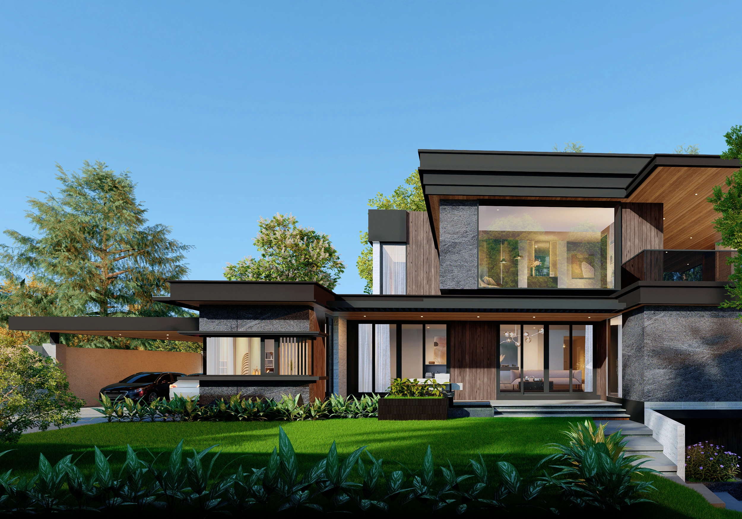 SAN HOUSE - VILLA SANTIKA CIANJUR JAWA BARAT - Jasa Arsitek Rumah